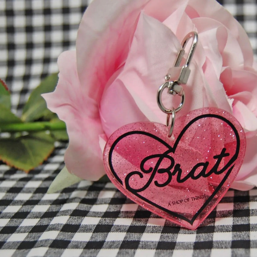Brat Keychain – Pink Moon