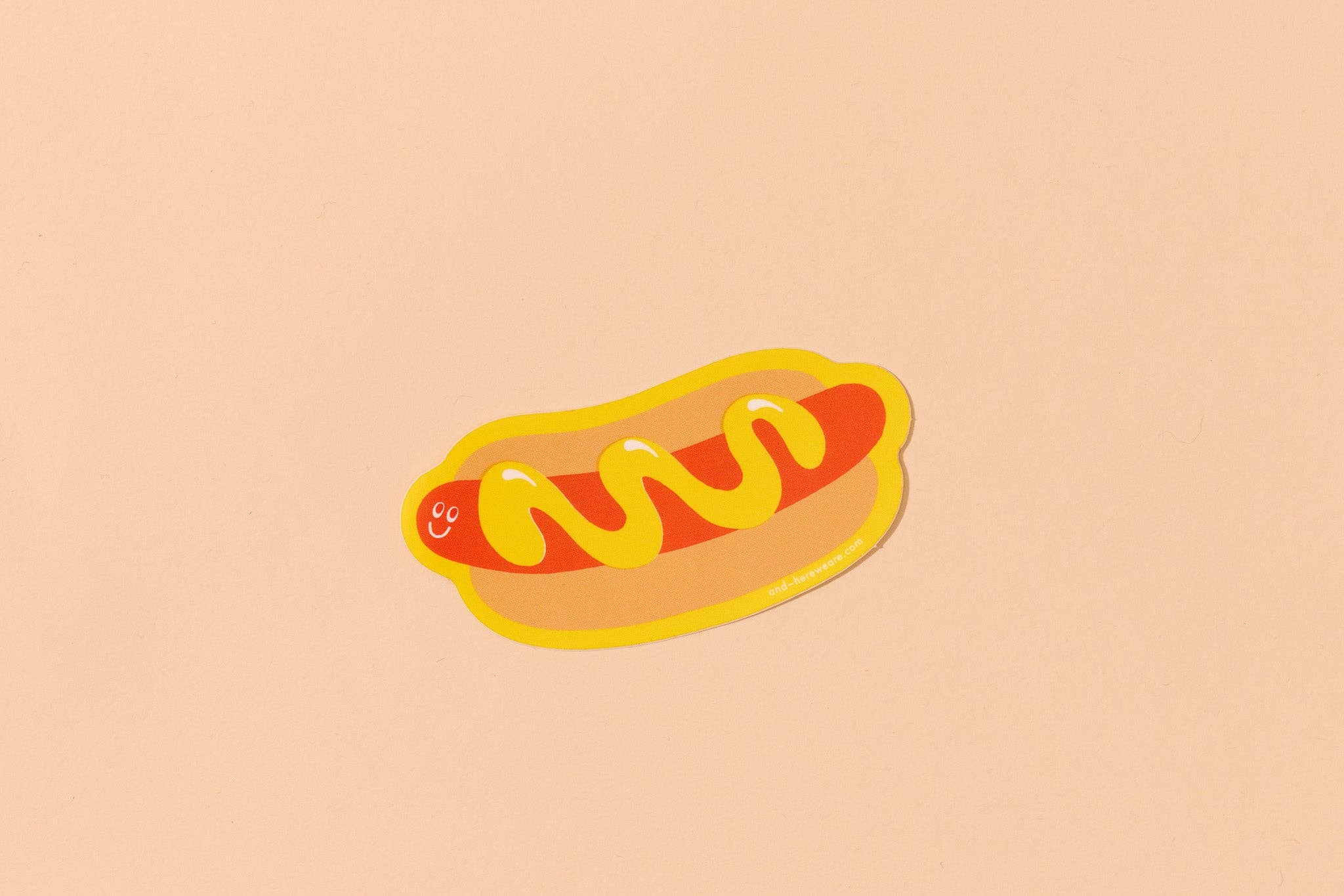 Hot Dog Vinyl Sticker – Pink Moon