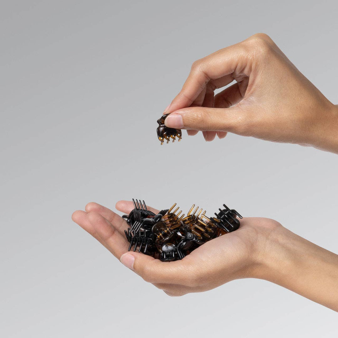 Black & Tort Micro Cloud Clip 16pc Set – Pink Moon