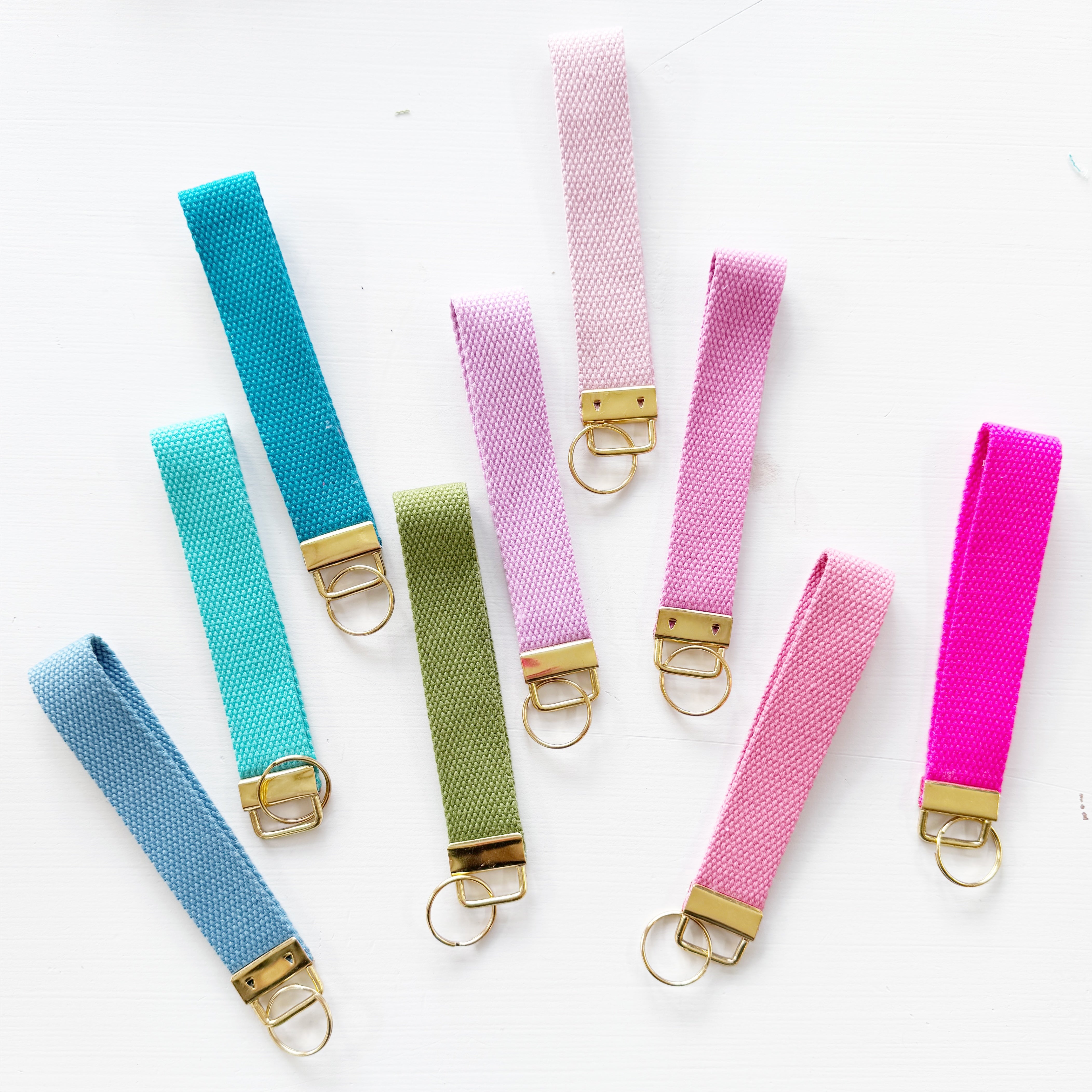 Wristlet Lanyard Keychain – Pink Moon