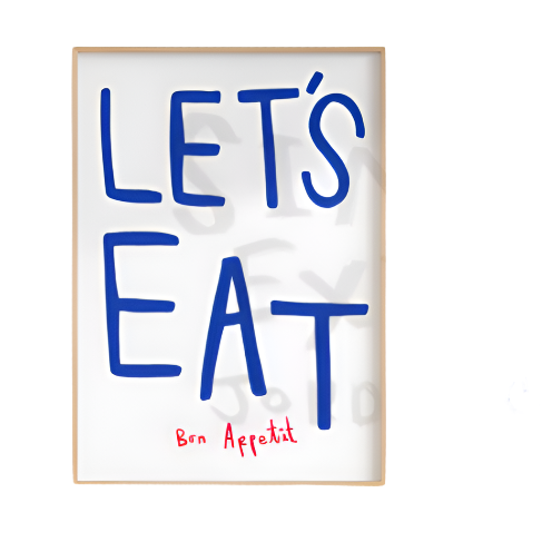 11X14 Let's Eat Print – Pink Moon