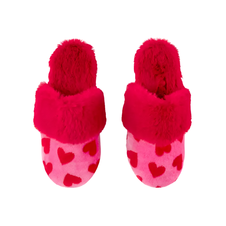 Felicity Hearts Slippers – Pink Moon