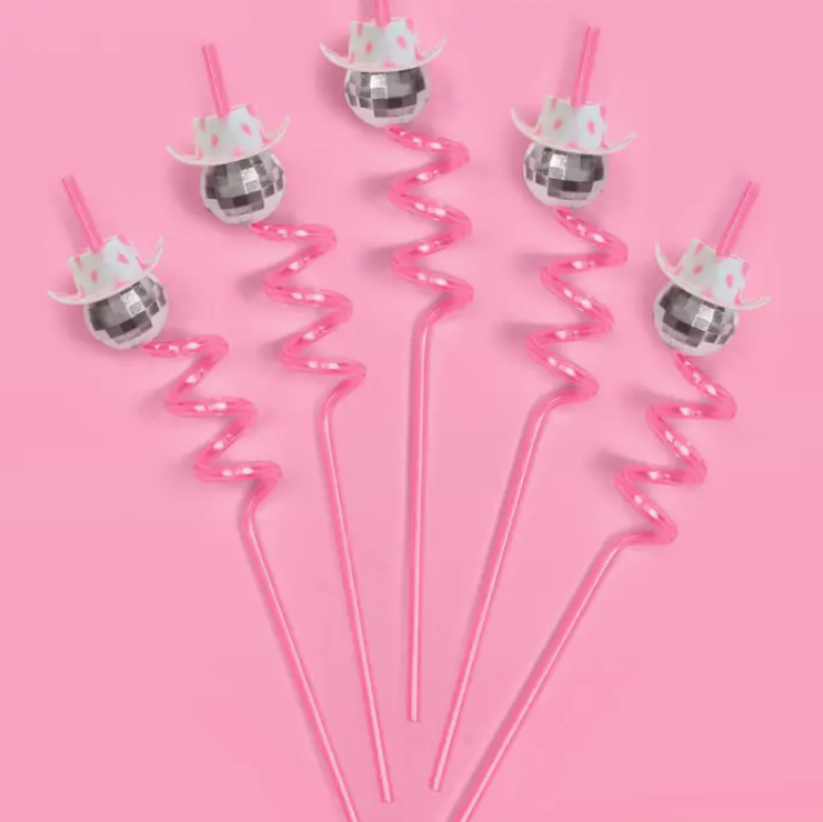 Disco Cowgirl Straws – Pink Moon
