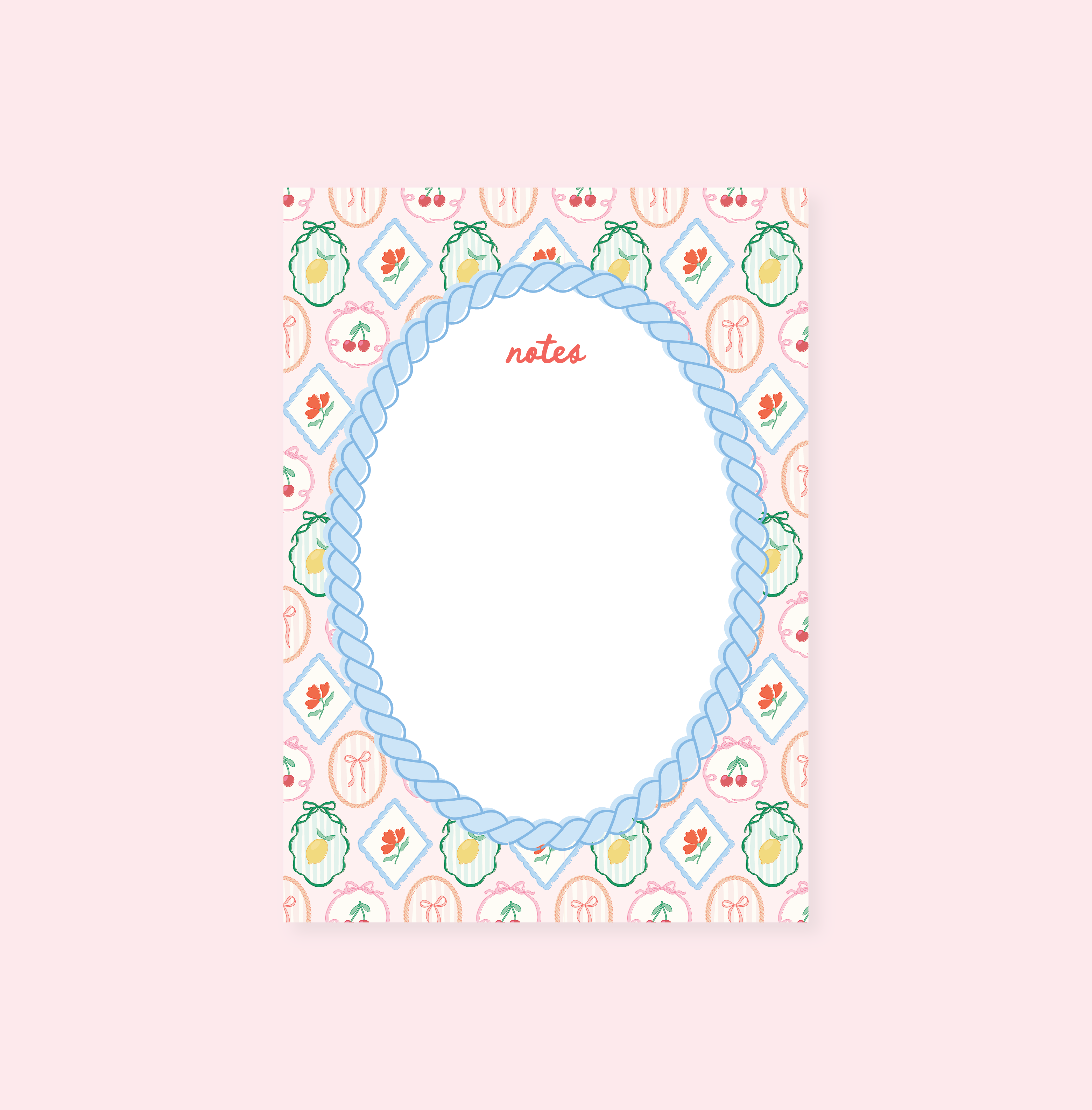 Fruit Cocktail Notes Notepad – Pink Moon
