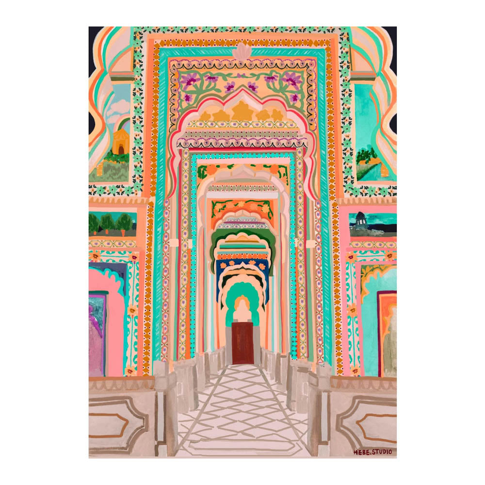 Patrika Gate Art Print – Pink Moon